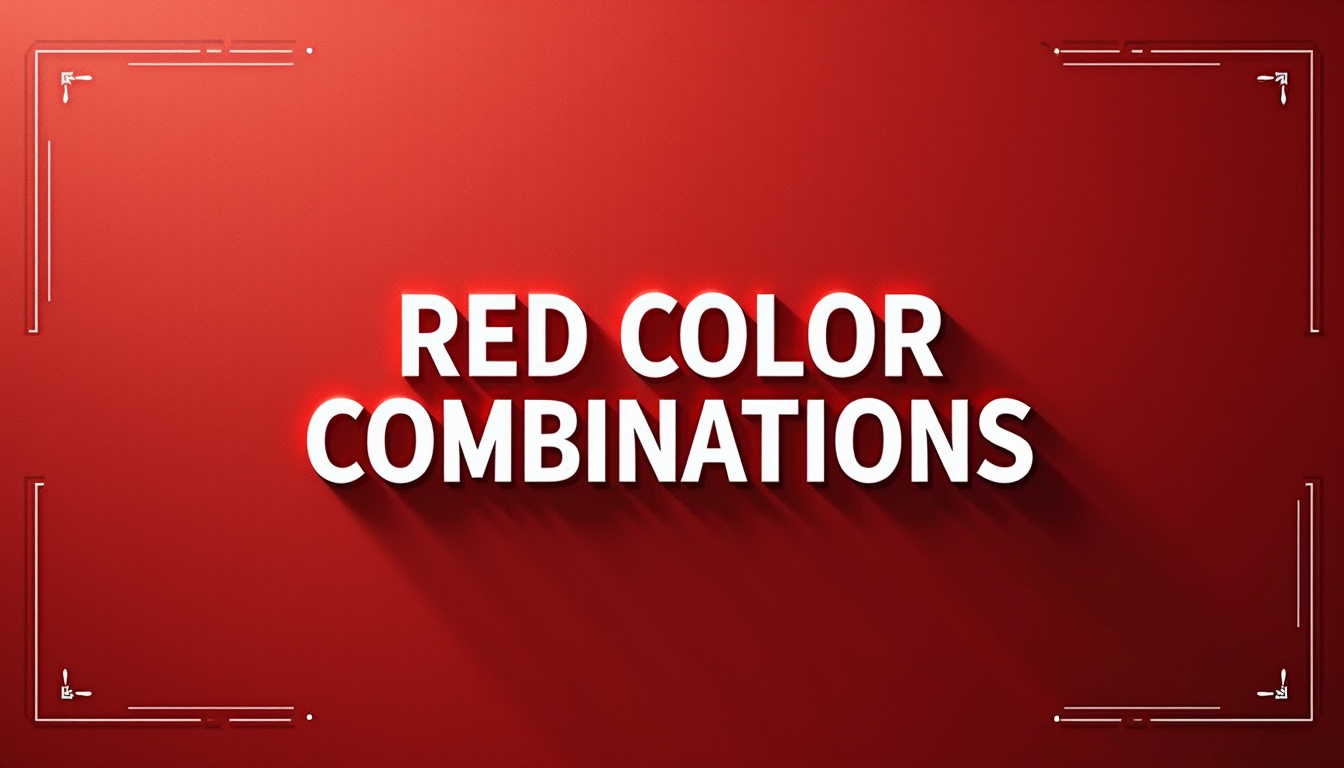 Red Color Combinations for Your Next Logo Design (2025 Guide)
